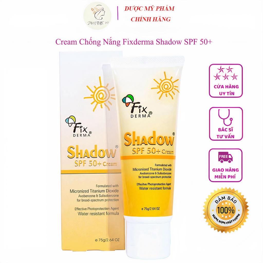 Mua Kem chống nắng Fixderma Shadow SPF 50+ PA+++ 75g chống nắng và giữ ...