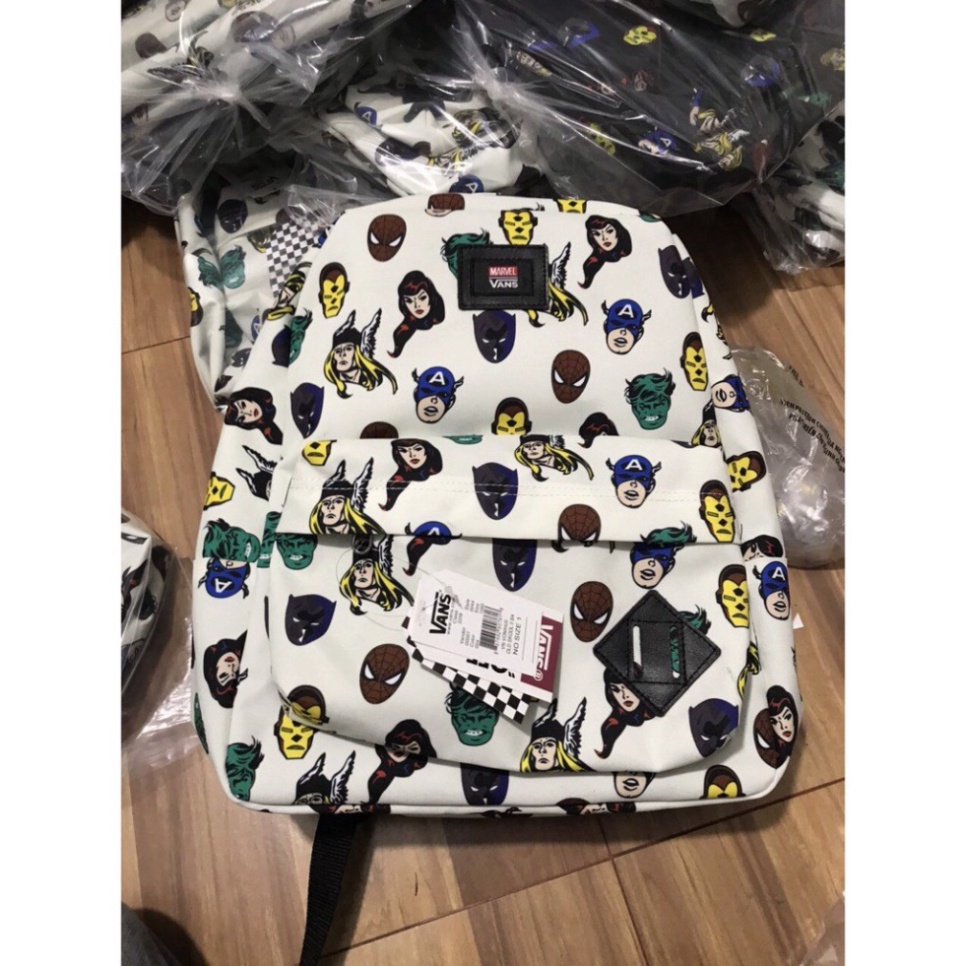 Mua Balo Vans, balo đi học X Marvel Old Skool II Backpack (5) White giá ...