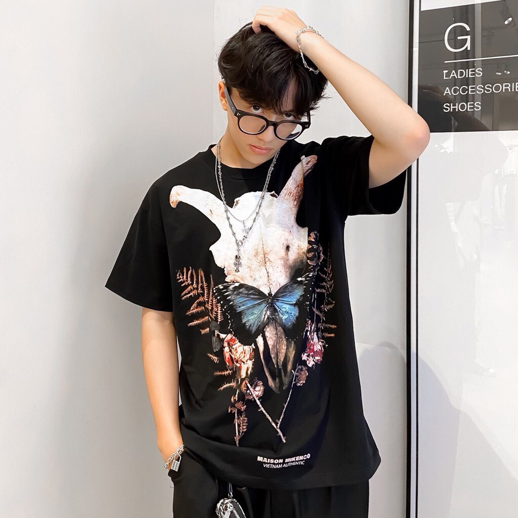 Áo thun unisex nam nữ.áo phông mikenko 4 mẫu hót tay lỡ form rộng trend ...