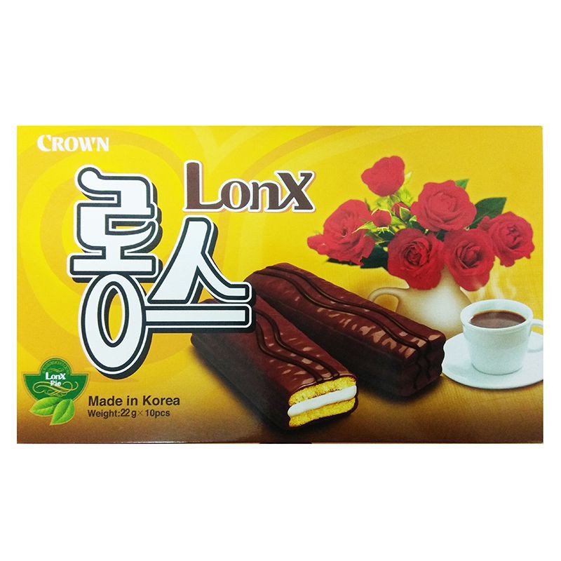 Bánh Lonx Choco Caramen & Banana hiệu Crown gói 220g | Shopee Việt Nam