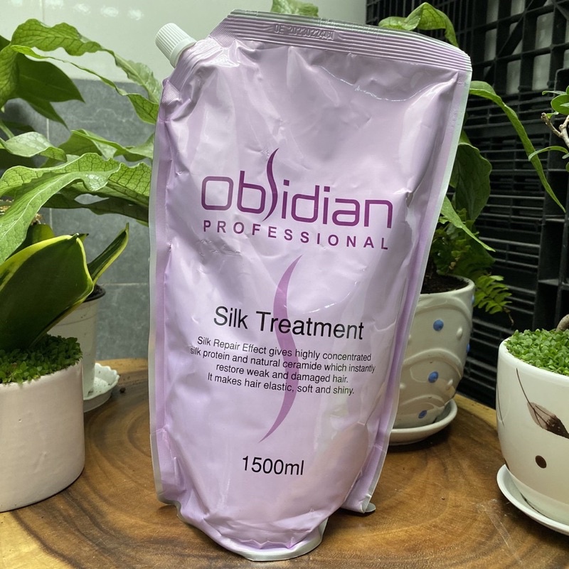 HẤP DẦU DƯỠNG TÓC SIÊU MỀM MƯỢT OBSIDIAN SILK TREATMENT 1500ml | Shopee ...