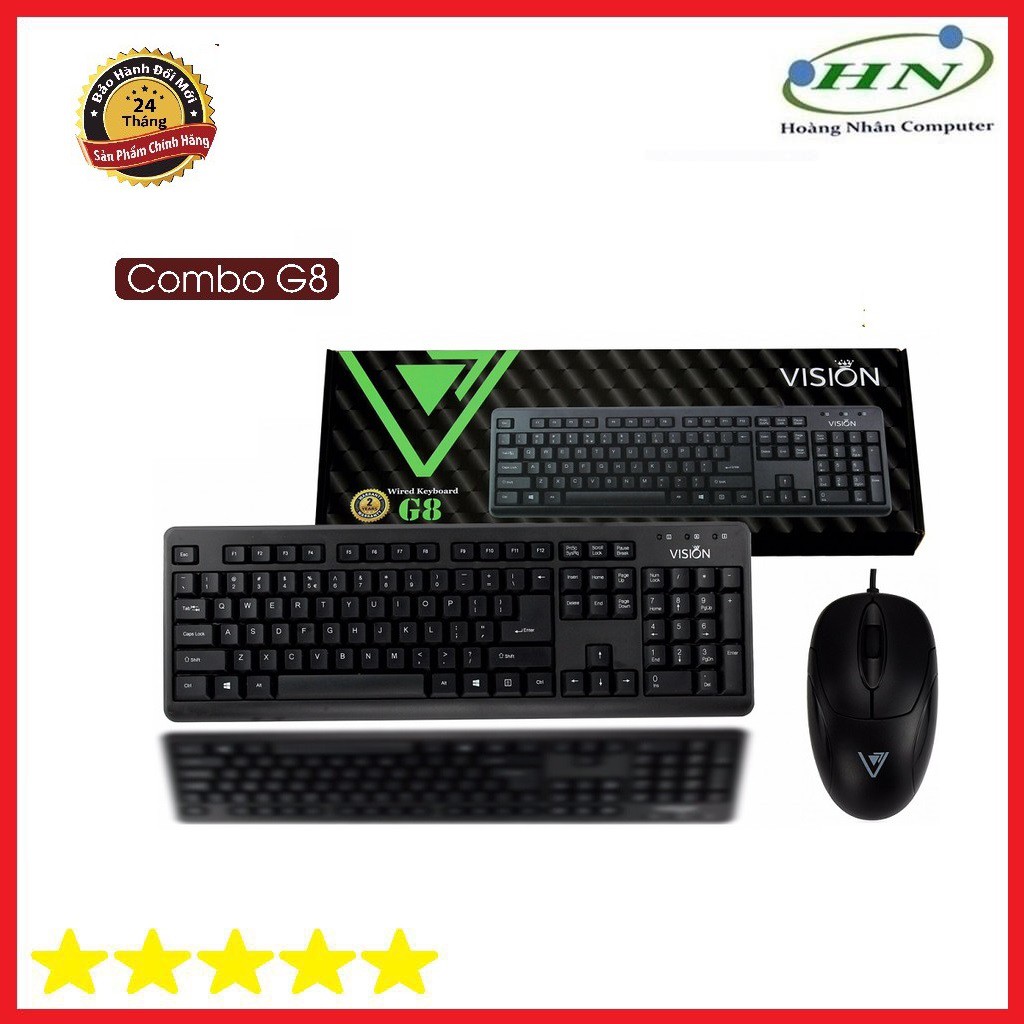 Mua Bộ bàn phím và chuột máy tính có dây Vision G8 giá rẻ nhất | TecKi.Vn