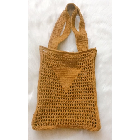 Mua Túi len handmade-Mẫu túi lưới Prada-Net tote bag giá rẻ nhất | TecKi.Vn