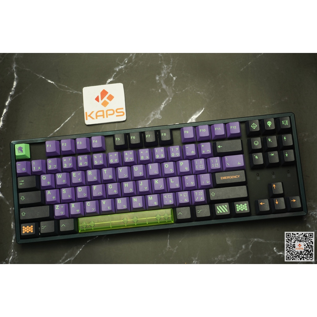 Mua Keycap Eva PBT profile Cherry in dyesub 134 nút cho bàn phím cơ ...