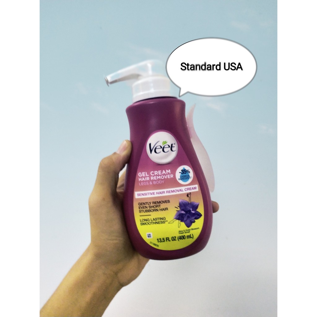 KEM TẨY LÔNG VEET LEGS & BODY GEL CREAM HAIR REMOVER 400ML | Shopee ...