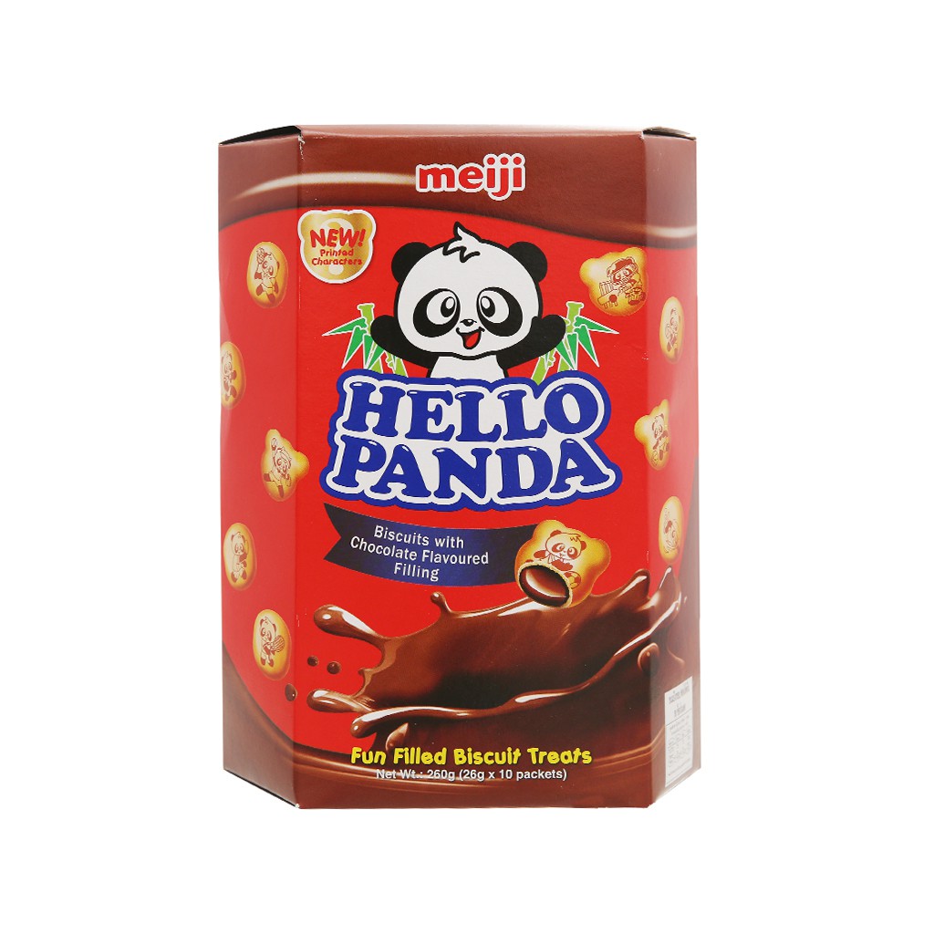 Bánh gấu nhân kem socola Meiji Hello Panda hộp 260g | Shopee Việt Nam