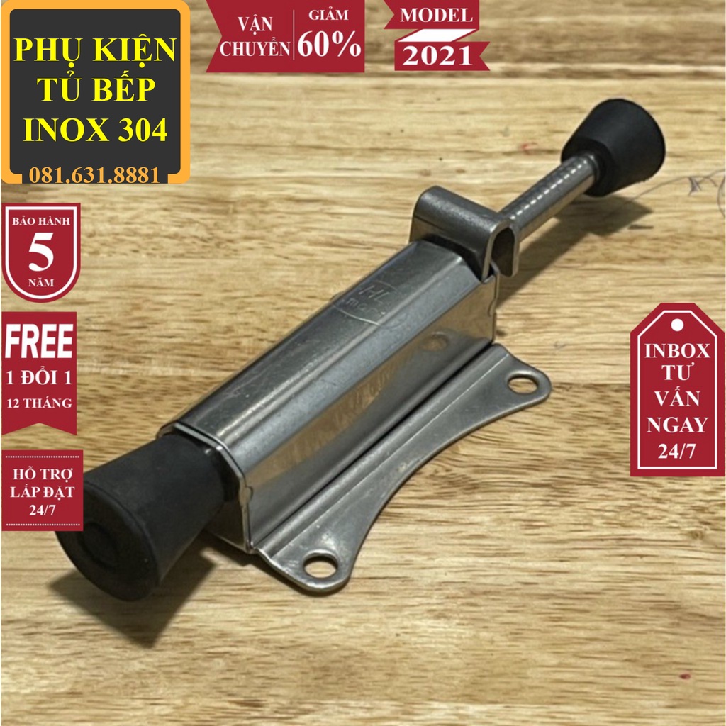 Mua Chân hãm cửa inox 304, chân chống giữ cửa chính đạp thông minh bản ...