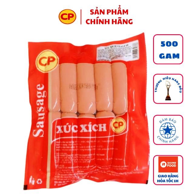 [Siêu Ngon] Xúc Xích CP Vealz 10 cây/gói 500g Vealz 9 cây/gói 500g Chính Hãng Không Hàn The Ship ...