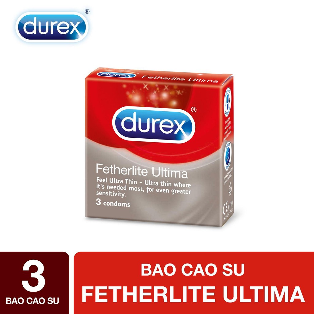 Bao cao su Durex Fetherlite Ultima hộp 3 cái (Chính hãng) | Shopee Việt Nam