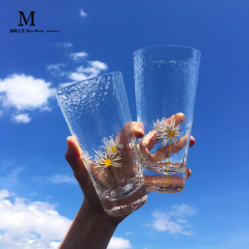 Ly Thủy Tinh Uống Rượu Uo9 In Hình Hoa Cúc Kiểu Nhật Bản Sáng Tạo ...