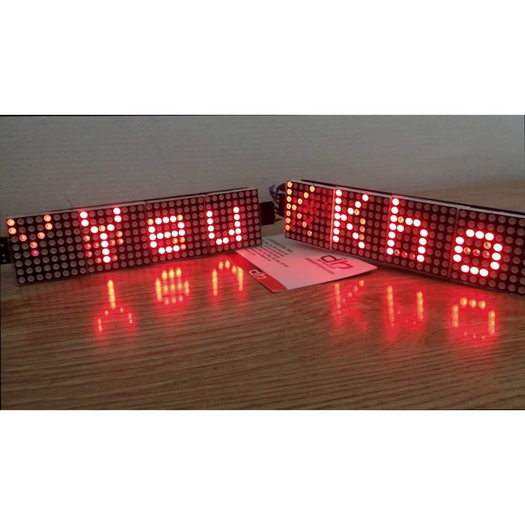 Module Matrix 8x32 MAX7219 Arduino Đỏ MT-832-G | Shopee Việt Nam