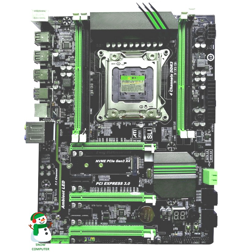 Bo mạch chủ Mới 100% main x79 hỗ trợ socket 2011 E5 v1 v2 OEM pro giống ...