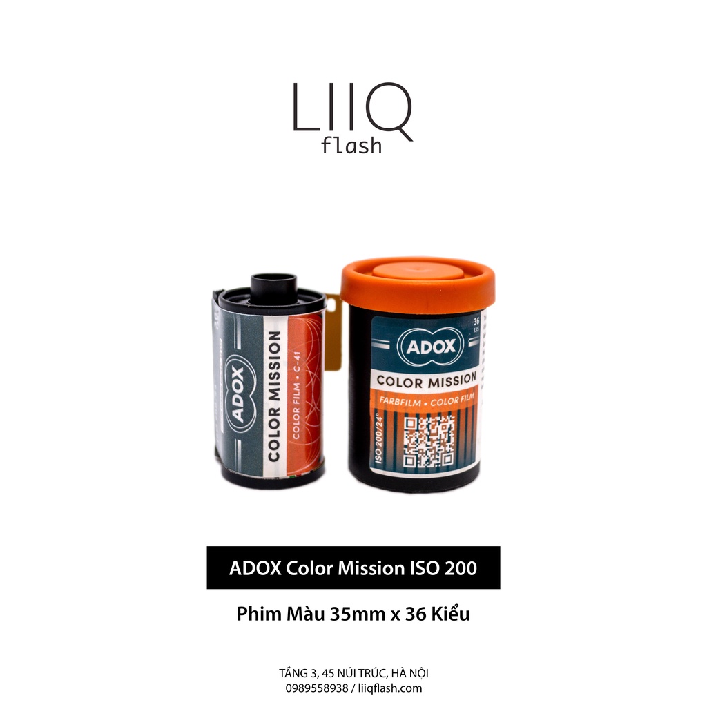 Phim ADOX Color Mission ISO 200, Màu Color, 135/35mm x 36 Kiểu, In Date ...
