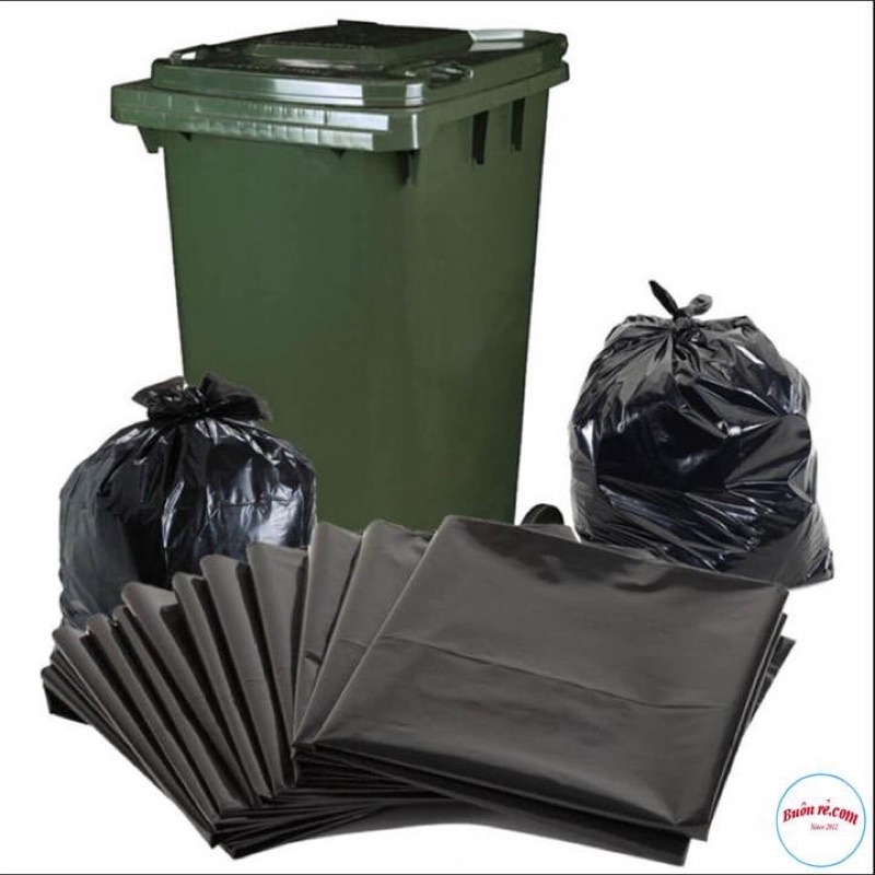 BAO RÁC ĐEN SIZE 90x120 CM DÙNG CHO THÙNG RÁC CÔNG NGHIỆP | Shopee Việt Nam