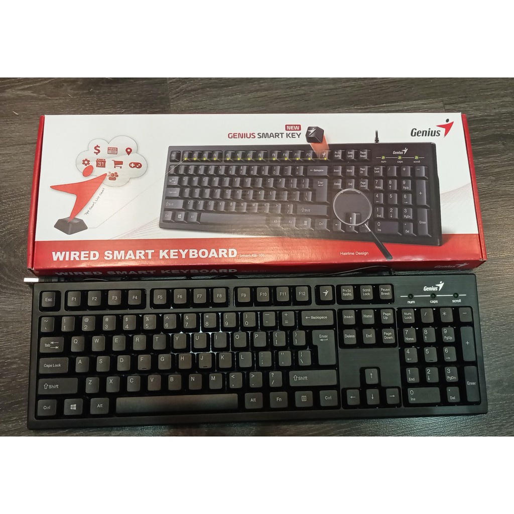 Mua Bàn phím GENIUS KB 101/117 (Sẵn 2 bản) Cổng USB Chính hãng giá rẻ nhất | TecKi.Vn