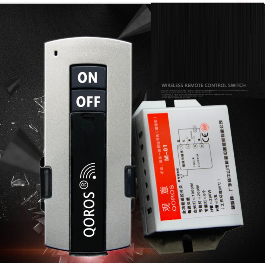 Bộ công tắc điều khiển từ xa RF 1 cổng QOROS M01 | Shopee Việt Nam