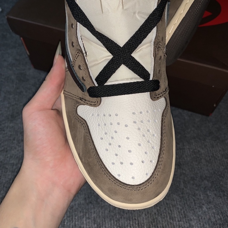 Mua giày AIR JORDAN 1 Travis Scott màu nâu cà phê | Bản cao cấp giá rẻ ...