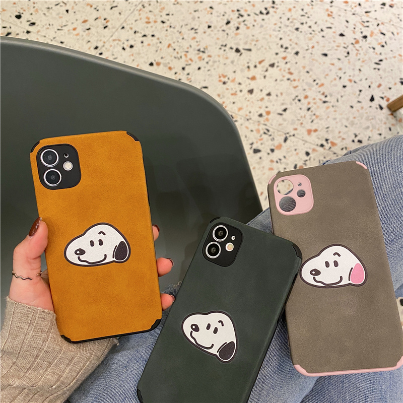 Cute Snoopy Leather Case for iPhone 12 Pro Max X Xr iP11 🔥 Giá Tốt ...