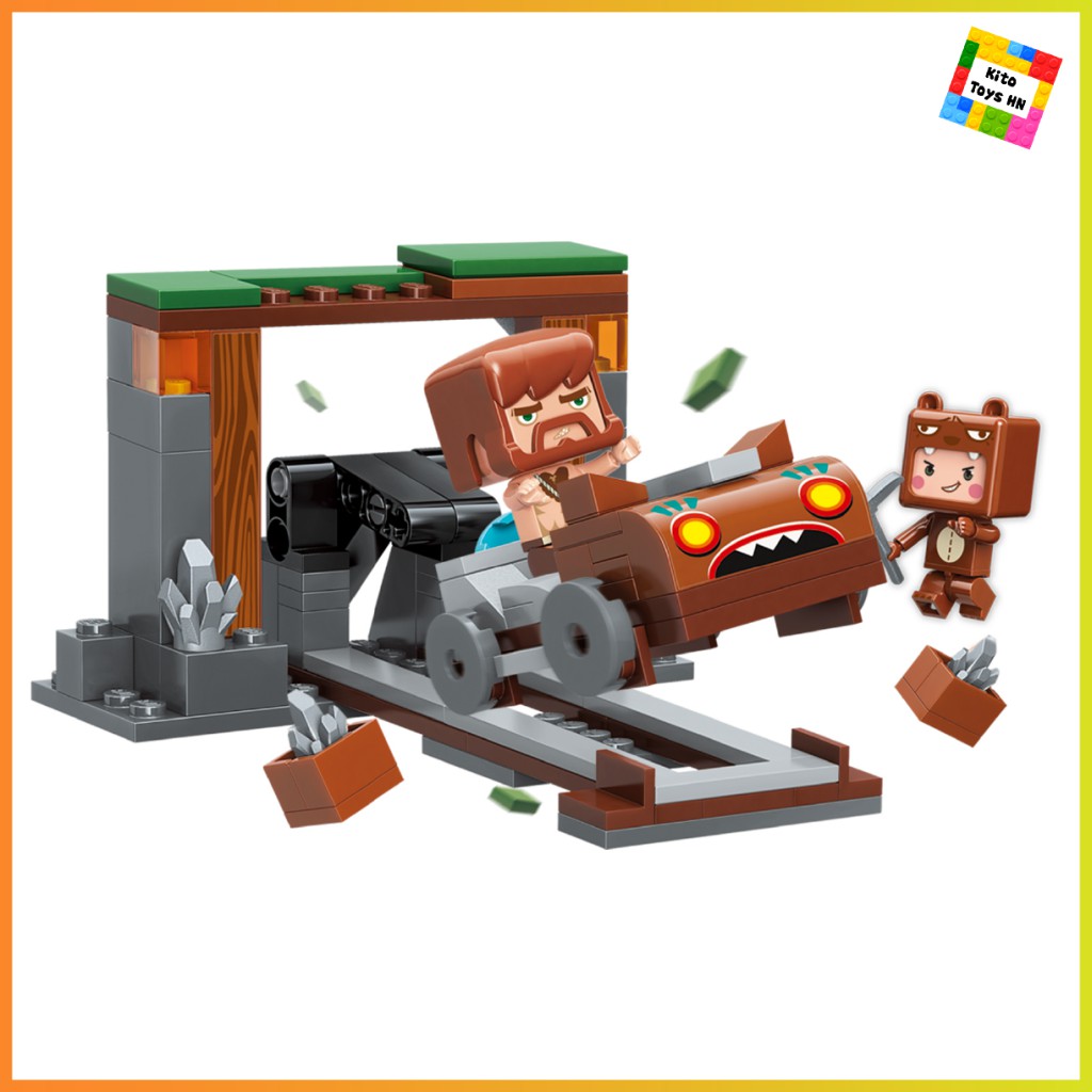 Bộ Đồ Chơi Xếp Hình Lắp Ráp Mô Hình Qman 4906 Minecraft Mini World Khai ...