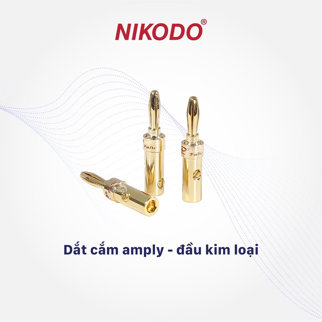 Mua Cặp jack bắp chuối cắm loa, amply, giắc mạ vàng - Nikodo giá rẻ ...