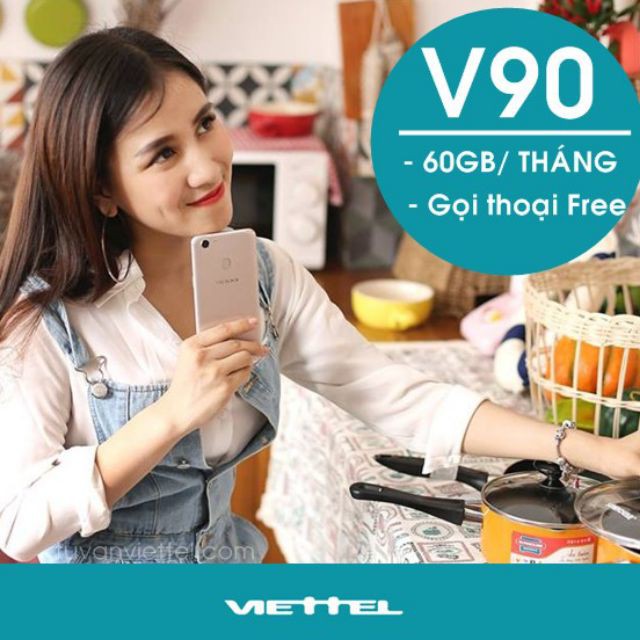 SIM V90 VIETTEL (CÓ SẴN 90K TRONG TÀI KHOẢN) | Shopee Việt Nam