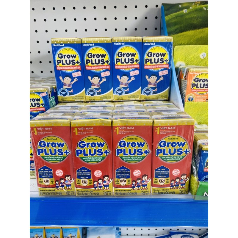 Sữa GrowPlus đỏ 180ml (thùng) | Shopee Việt Nam