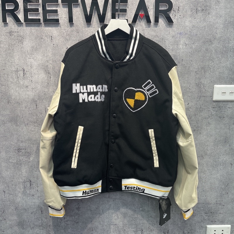 Mua - Áo Khoác Human Made x Asap Rocky x Nigo Varsity Testing Jacket ...
