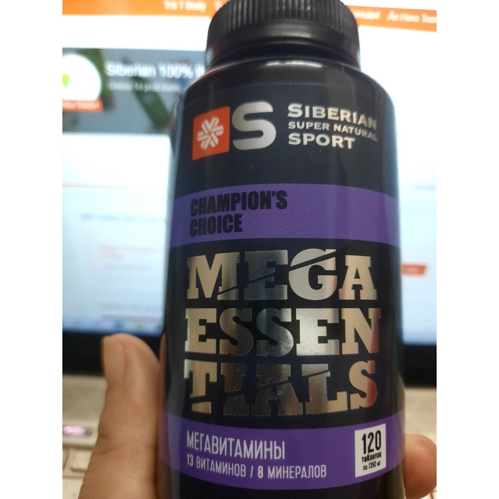 Thực phẩm bảo vệ sức khỏe Siberian Super Natural Sport Mega Essentials ...