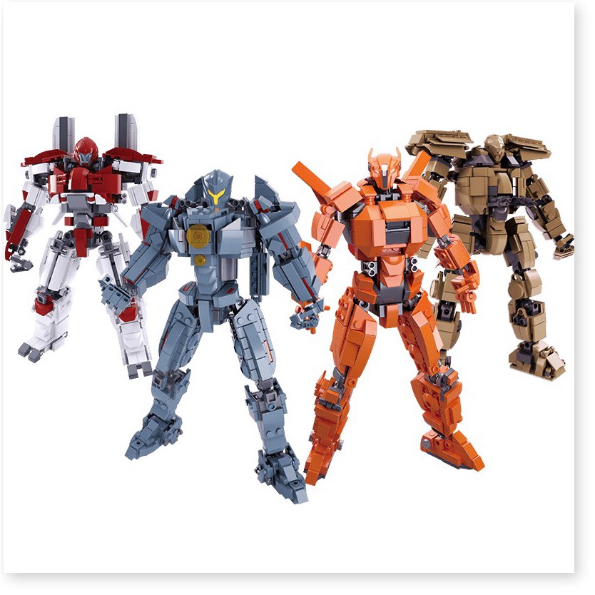 Lắp ráp Mô hình anh hùng mech Sluban 0726 Pacific Rim uprising Gipsy ...