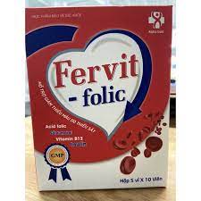 Viên sắt Fervit Folic 50 viên | Shopee Việt Nam