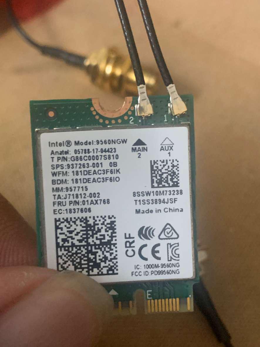Card Wifi-bluetooth 5.0 Intel AC 9560 thích hợp main cao cấp CNVi ...