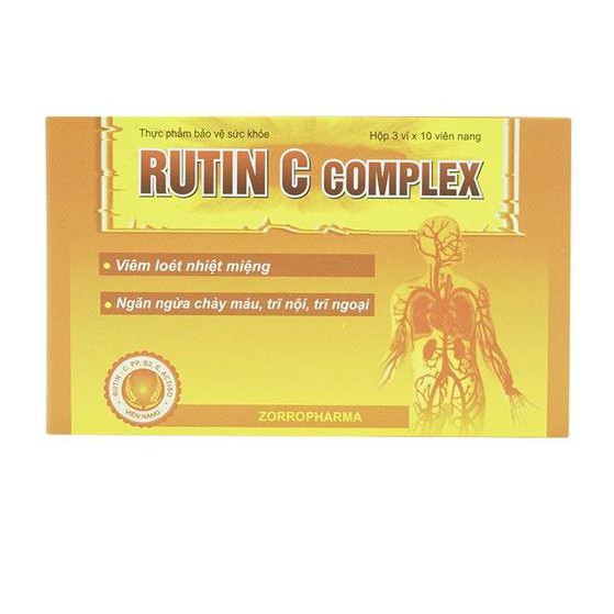 RUTIN C complex _giảm triệu chứng nhiệt miệng, bảo vệ mao mạch máu ...