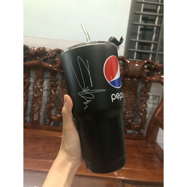 Mua Ly giữ nhiệt Pepsi có chữ ký các huấn luyện viên (kèm ống hút và ...