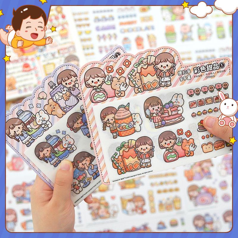 50 Nhãn Dán Sticker Tập Sách Vở Học Sinh - MixASale