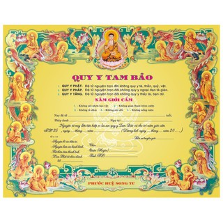 Phái Quy y Tam Bảo ( xấp 50 tấm) | Shopee Việt Nam