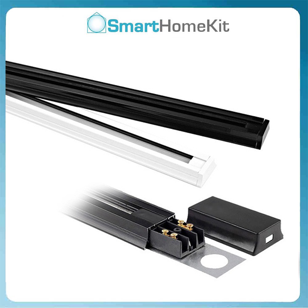 Mua Thanh ray đèn trượt Spotlight 1m - Màu đen, thiết kế dễ lắp đặt ...