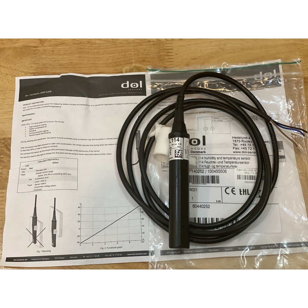Cảm biến nhiệt độ và độ ẩm Dol 114, model: 140252 | Shopee Việt Nam