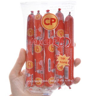 Xúc xích heo tiệt trùng Red CP ăn liền 5 cây x 40g (gói 200g) | Shopee ...