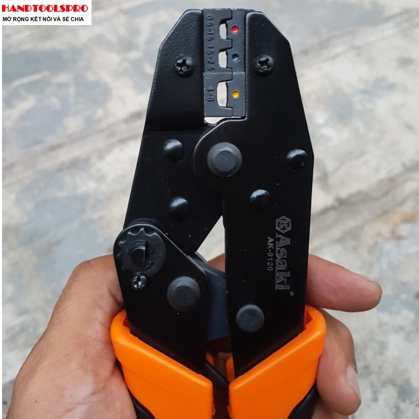 Mua Kìm bấm cos tròn bọc nhựa Asaki AK-9120 0.5 ~ 6.0mm2 - Kềm bấm cốt ...