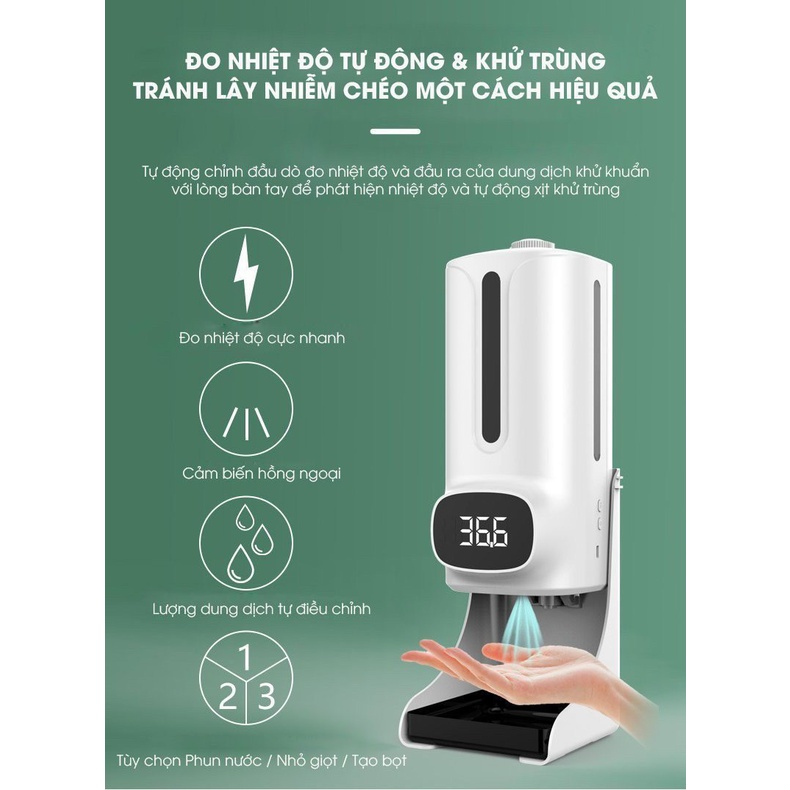 Mua Máy khử khuẩn K9 pro plus đo thân nhiệt tự động cảm ứng- máy sát ...