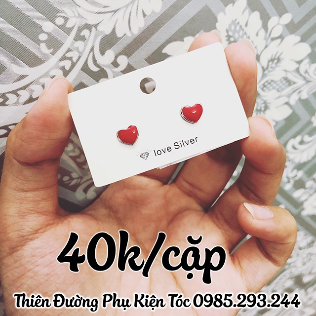 BÔNG TAI TRÁI TIM | Shopee Việt Nam