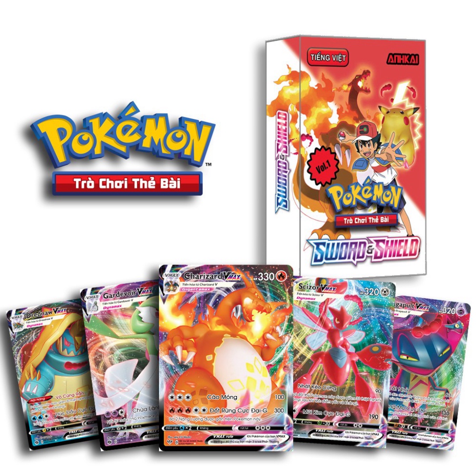 Mua Bài Poke'mon Tiếng Việt ️AnhKAI ️ Hộp bài Vmax Mini Box 1 giá rẻ ...