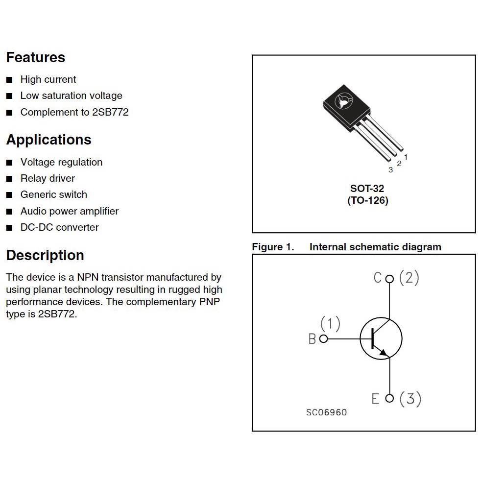 Mua Transistor 2SD882 (D882) / NPN / Linh Kiện Điện Tử giá rẻ nhất ...