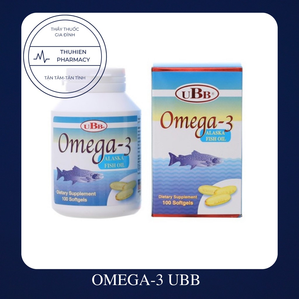 [Date mới nhất] OMEGA-3 UBB viên sáng mắt và tăng cường thị lực (Lọ 100 ...