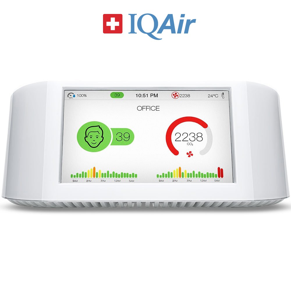 Máy chất lượng không khí, đo nồng độ bụi mịn PM2.5 IQAir AirVisual Pro | Shopee Việt Nam