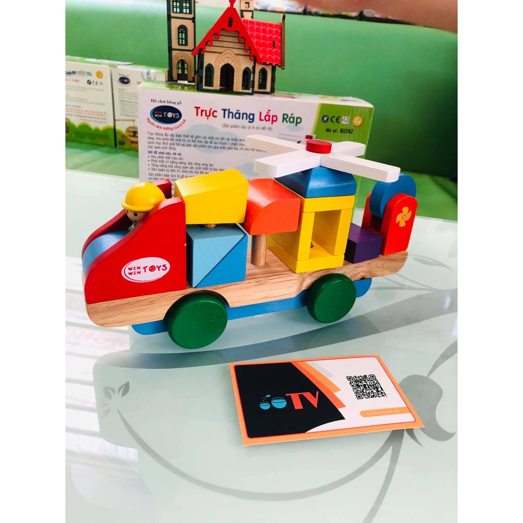 Mua Đồ chơi gỗ Việt Nam | Trực thăng lắp ráp Winwintoys | Trò chơi tháo ...