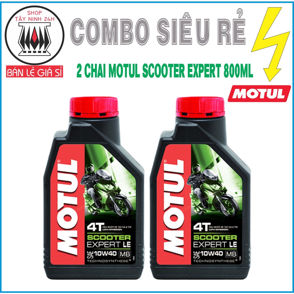 COMBO 2 MOTUL SCOOTER EXPERT 10W40 800ML | Shopee Việt Nam