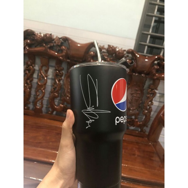 Mua Ly giữ nhiệt Pepsi có chữ ký các huấn luyện viên (kèm ống hút và ...