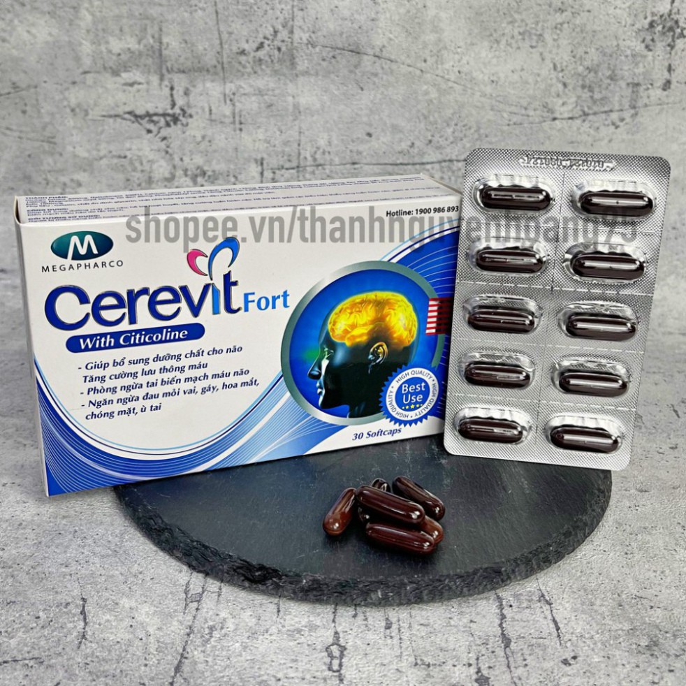 Thực phẩm chức năng tăng tuần hoàn não CEREVIT FORT [CHÍNH HÃNG] [HÀNG ...