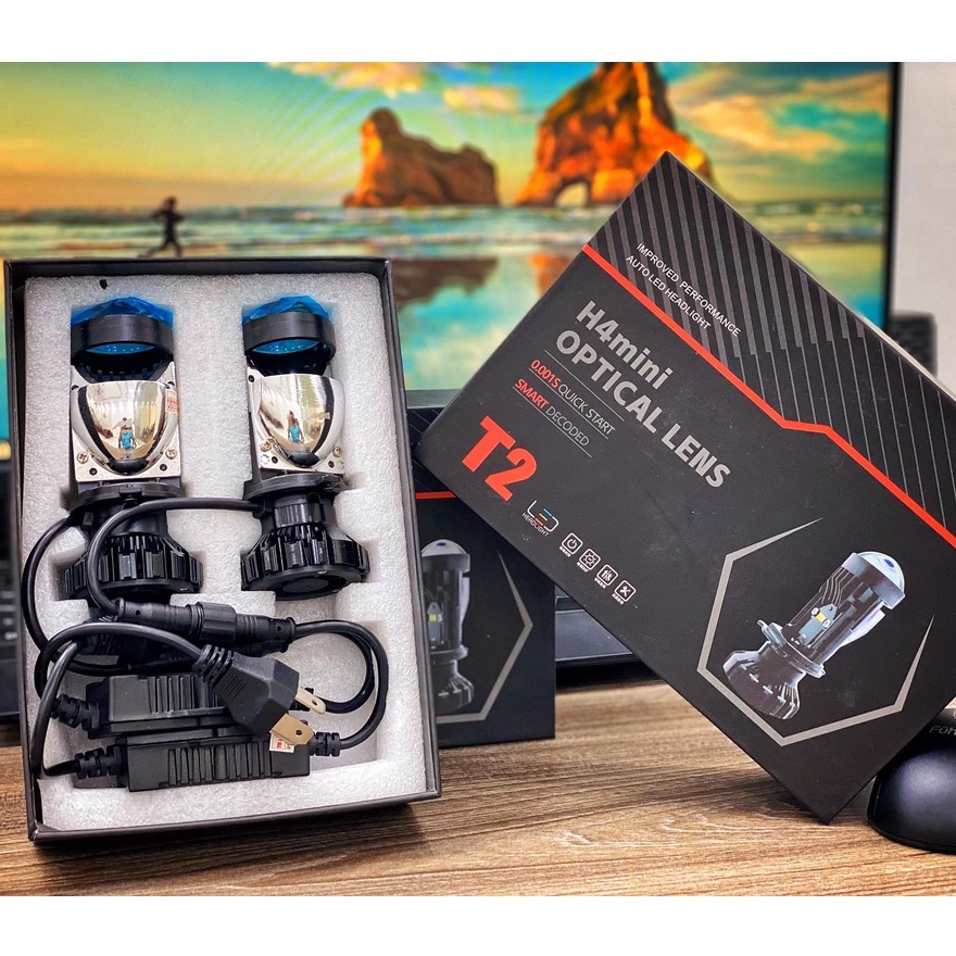 Mua Bi Cầu led Mini T2 - Led Bi Cầu 2022, Chính Hãng, Kính Tím Gắn ô tô ...